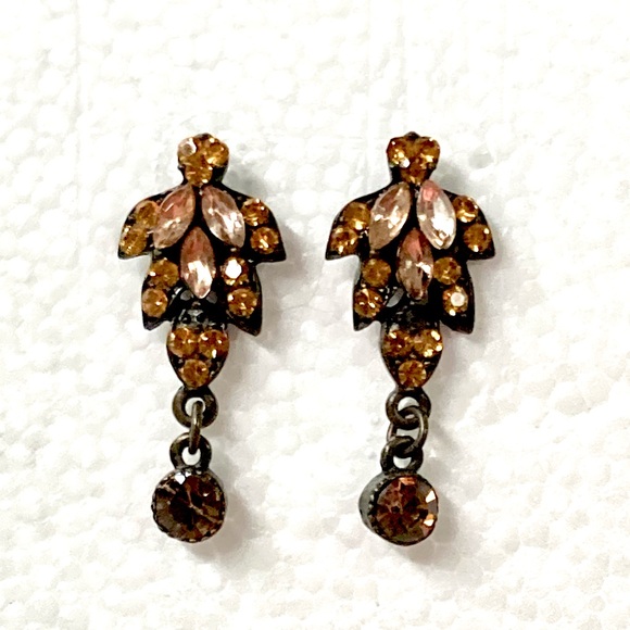 Sorrelli | Jewelry | Sorrelli Amber Pink Cognac Rhinestone Jappaned ...
